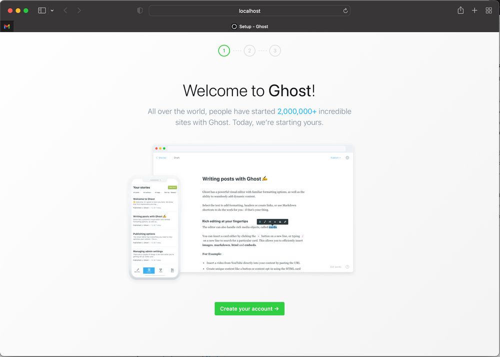 Getting started with a Ghost site in 2022